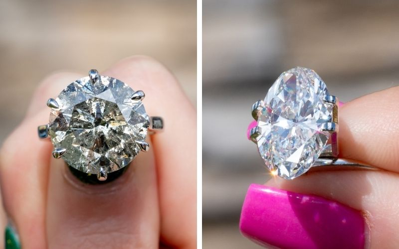 Round vs Oval Diamond, Which is the Right Choice For You? – Diamonds By ...