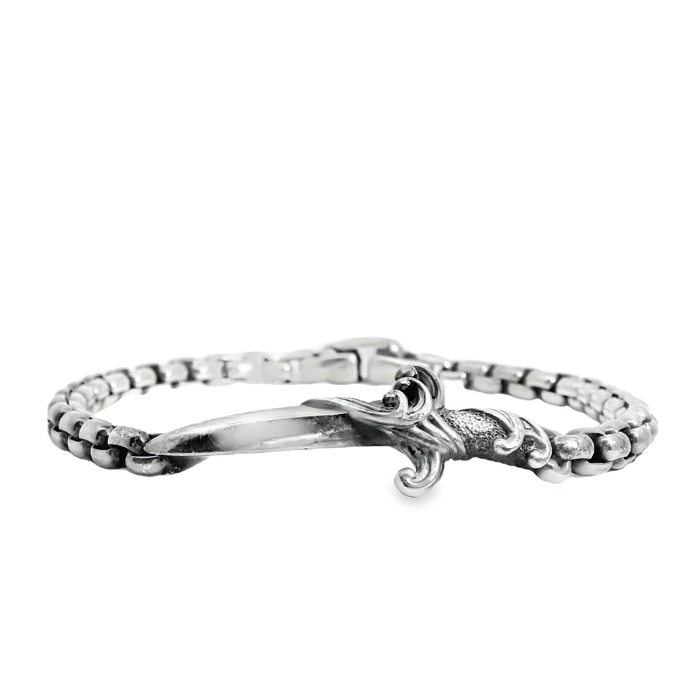 David Yurman Sterling Silver Waves Dagger Bracelet – Diamonds By ...